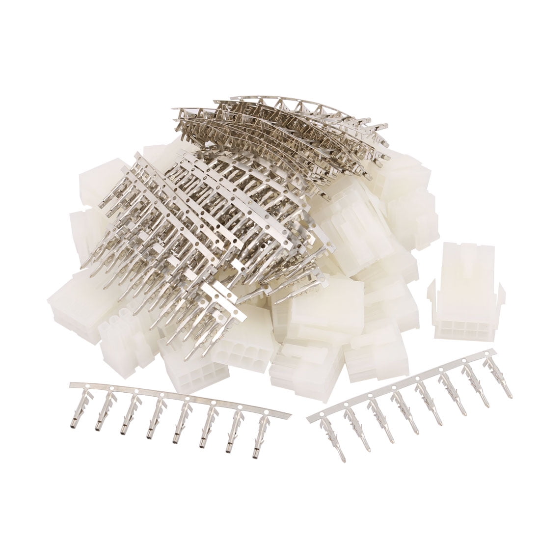 20 Pairs Plastic Dual 8 Pin Male + Female 4.2mm Pitch + 8 Pin Terminal ...