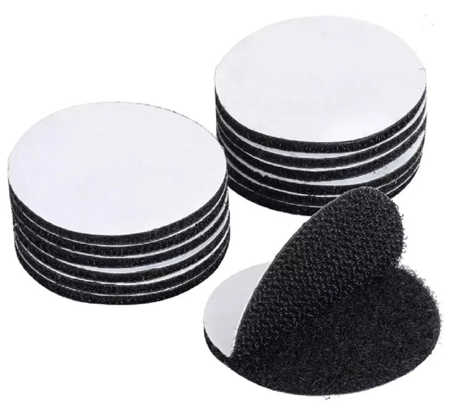 20 Pairs Self-Adhesive Nylon Hook & Loop Tape - Sticker Fastener Strips ...