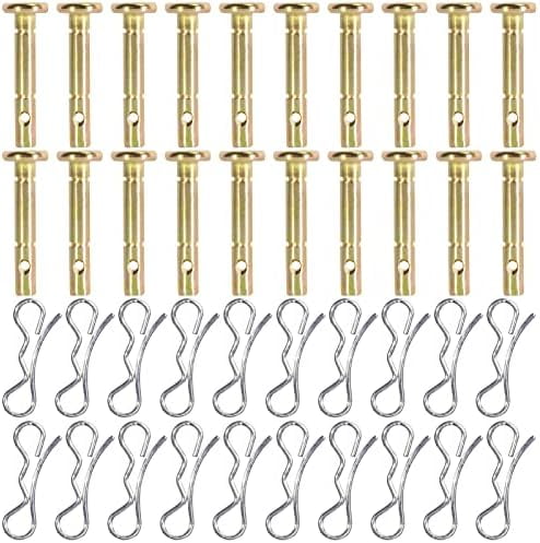 20 Pairs Shear Pins and Cotters Pins,Replacement Shear Pins Compatible ...