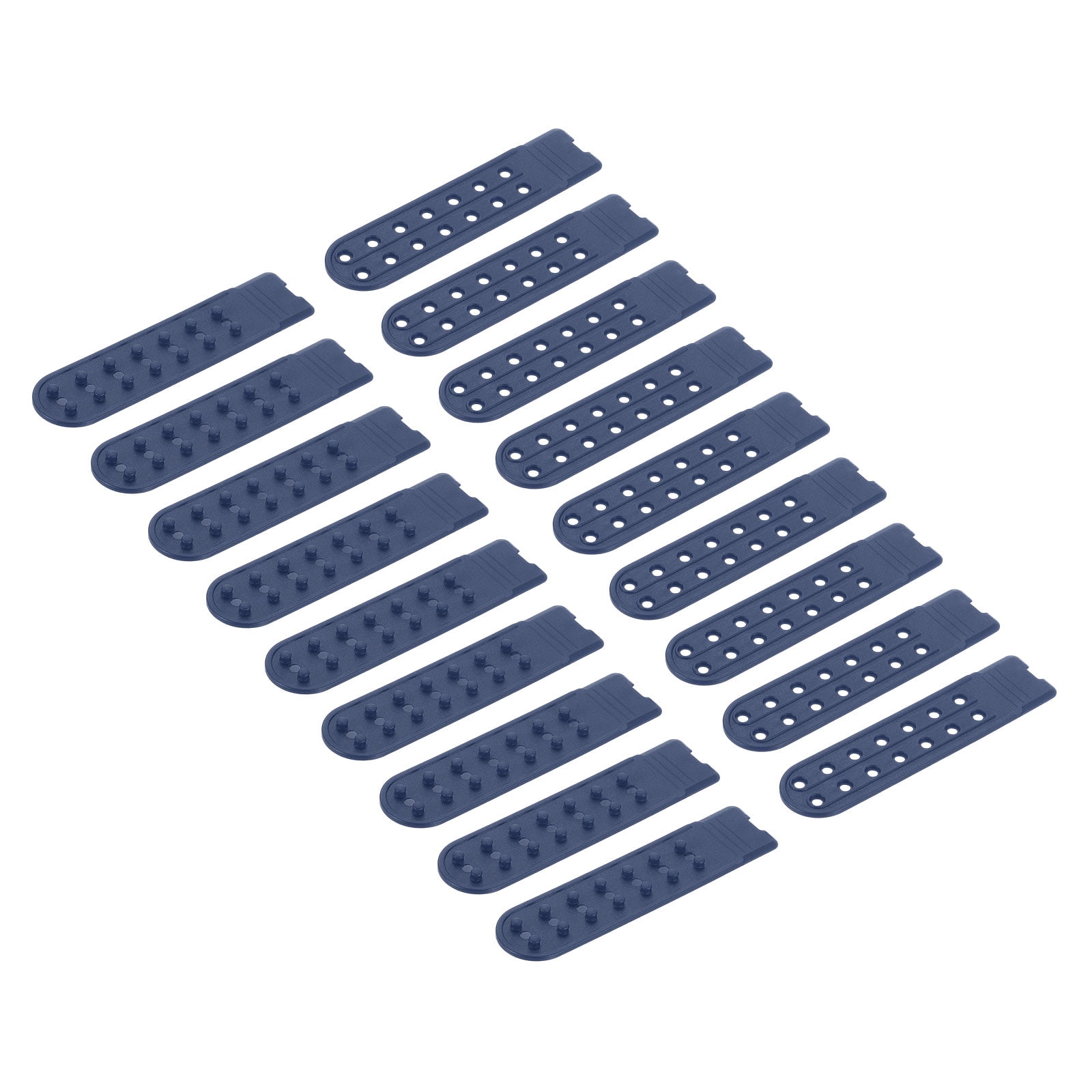 20 Pairs Snapback Strap Cover, Double Row 14 Holes Plastic Adjustable ...