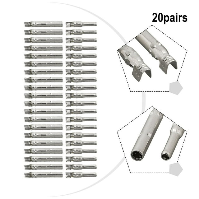 20 Pairs Solar Connector Pin Male Female Terminals 440V 30A Metal Core ...