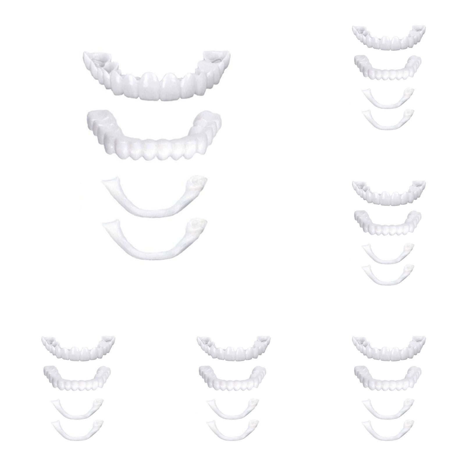 20 Pairs Veneers Teeth Teeth Fit Veneer on Dentures with Woman & Man ...