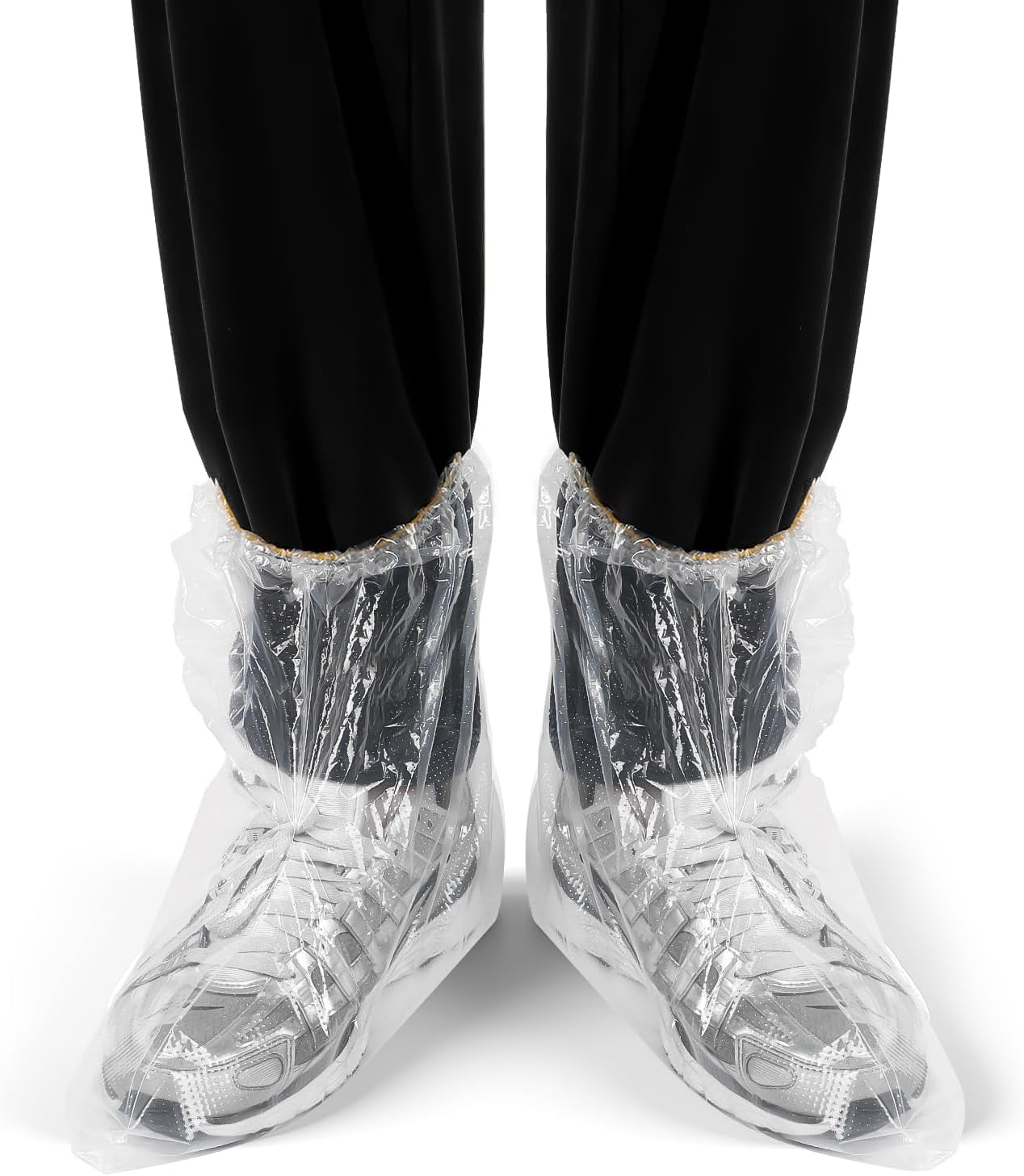 20 Pairs Waterproof Shoe Covers for Rain, Disposable Plastic Non Slip ...