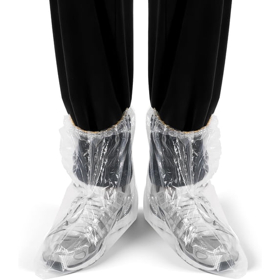 20 Pairs Waterproof Shoe Covers for Rain, Disposable Plastic Non Slip ...