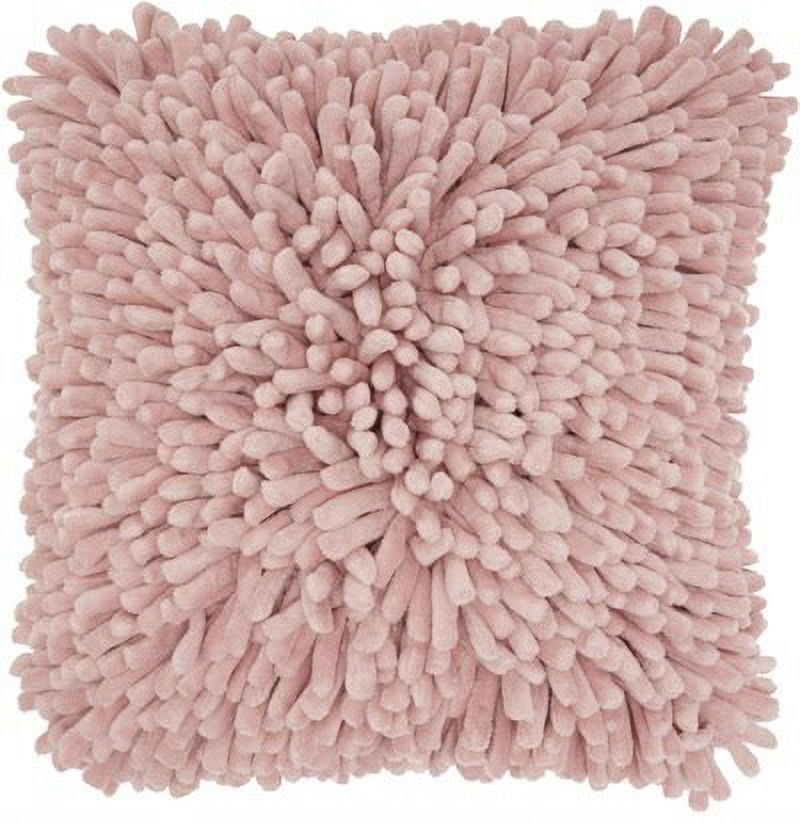 20" Pale Pink Soft Nubby Shag Throw Pillow - Walmart.com
