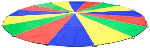 20' Parachute with 16 Handles: Heavy-Duty 70 Denier Nylon for Group ...