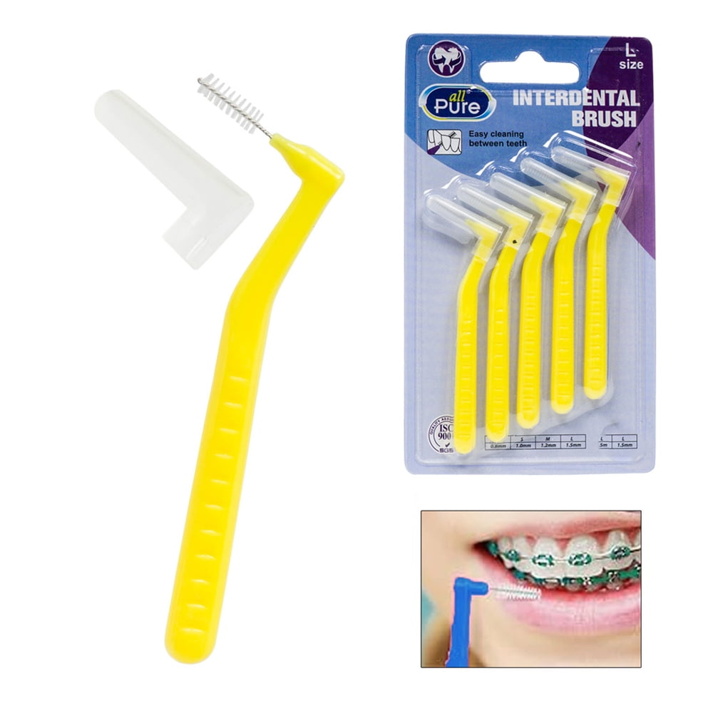 20 Pc Interdental Brushes Angled Dental Brush Toothpicks Oral Care ...