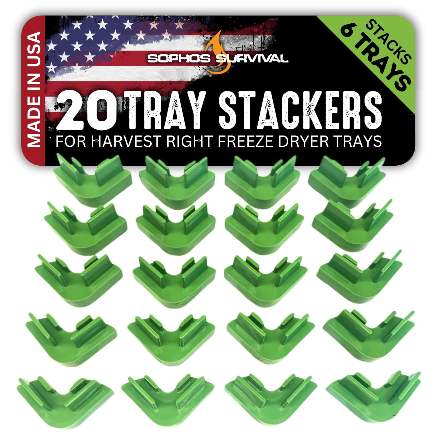 20 Pc Original Tray Stackers for Harvest Right Freeze Dryer Trays ...