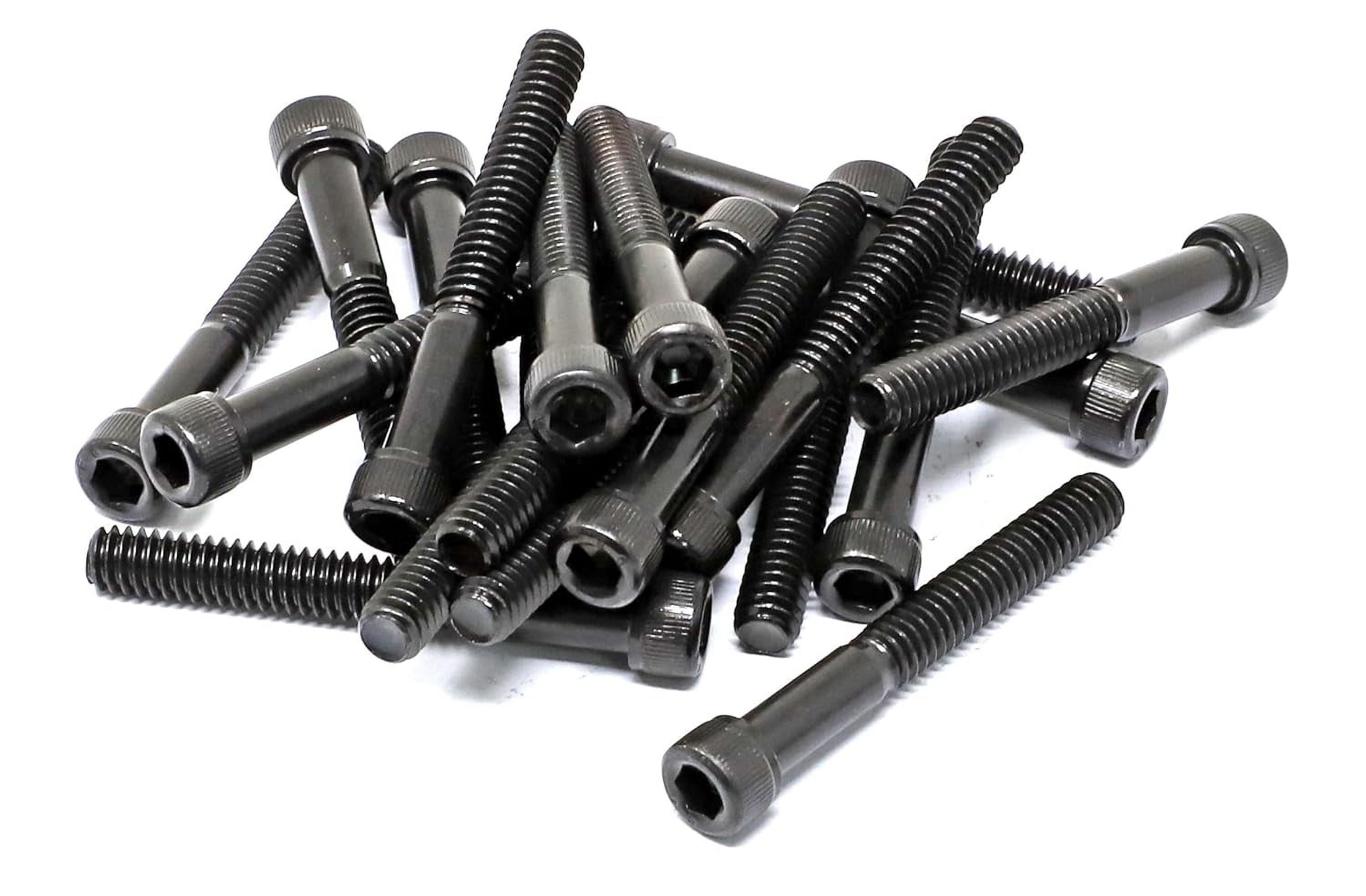 20 Pcs 1/4-20 x 2 Partially Threaded Alloy Steel 12.9 Grade Hex Socket ...