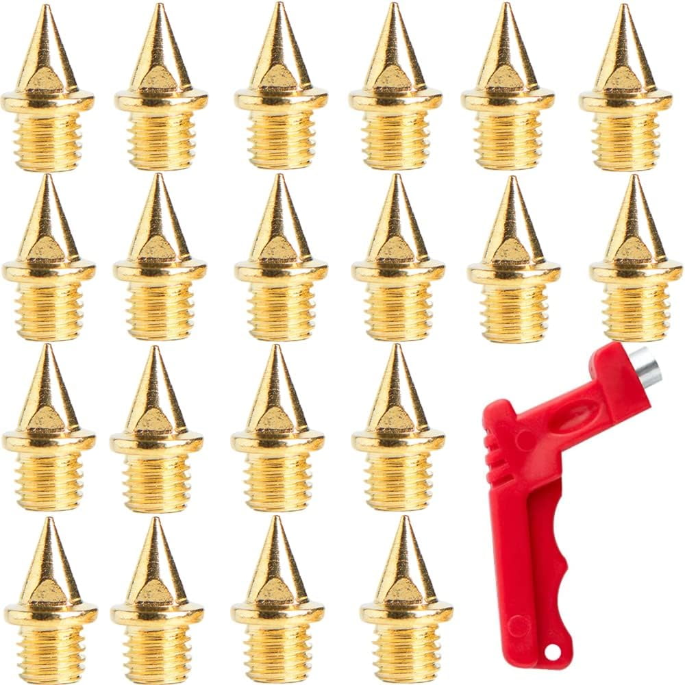 20 Pcs 1/4inch Track Spikes with Spike Wrench Steel Track Spikes and ...