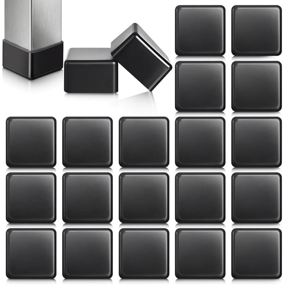 20 Pcs 1-5/8" Strut Channel End Caps, Plastic Black Square End Caps for ...