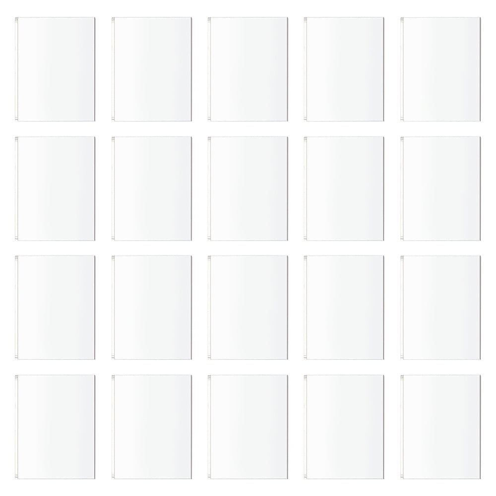 20 Pcs 1.6" Clear Square Miniature Bases Acrylic Model Bases ...