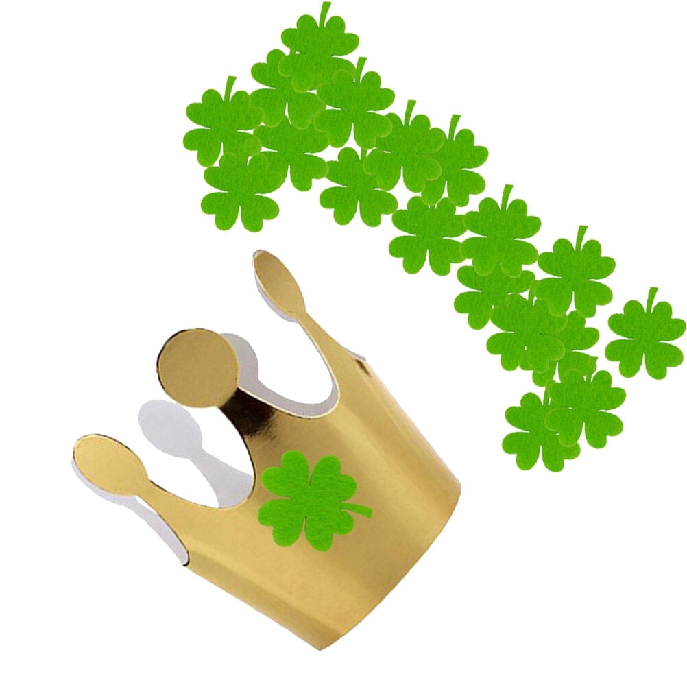 20 Pcs/10 Birthday Crown Paper Cap Ornaments Irish Decorations Make up ...