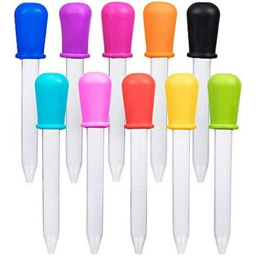 8 Pack Liquid Dropper Silicone and Plastic Droppers Pipettes with Bulb ...