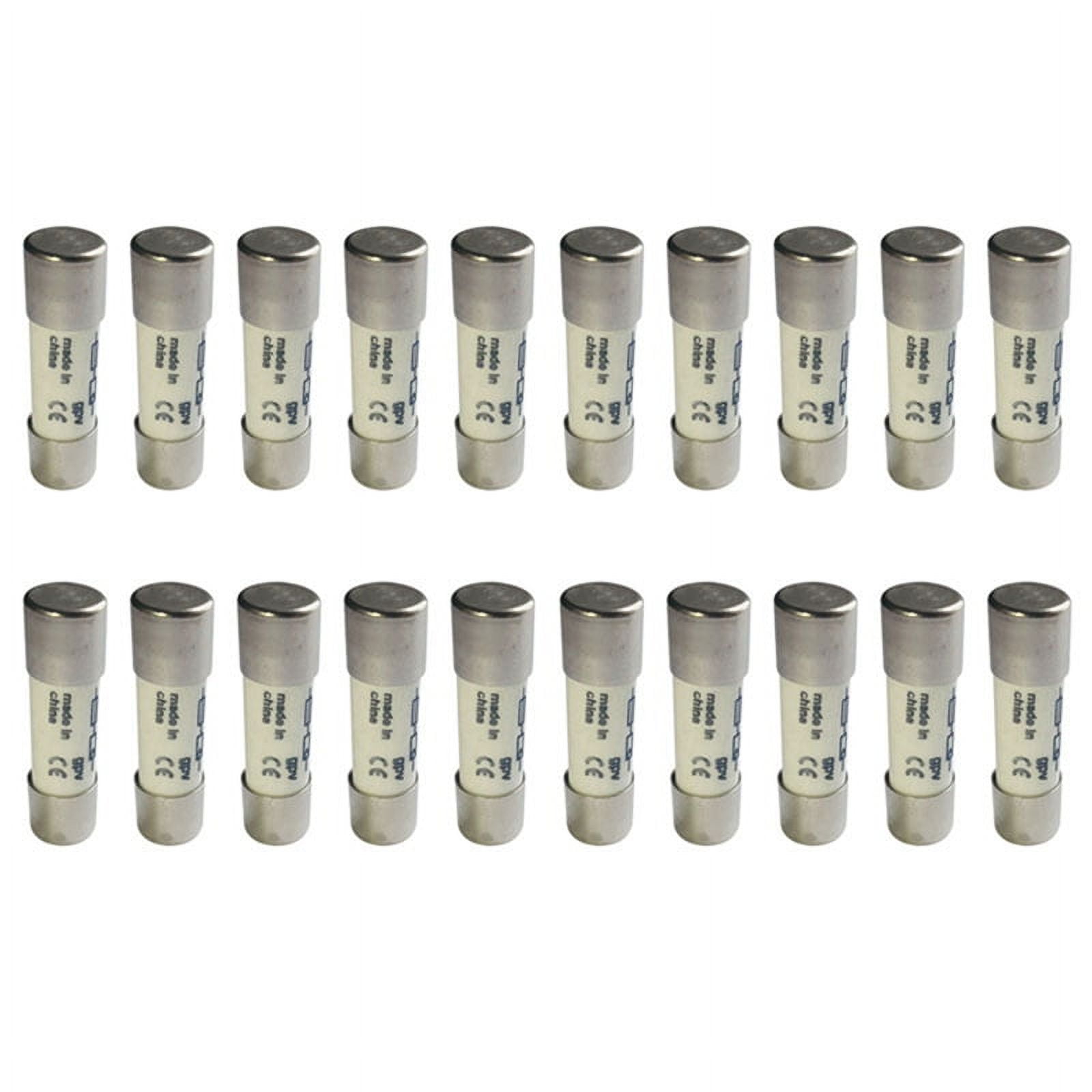 20 Pcs 1000 Fuse Solar PV Explosion-Proof Fuse Silver - 20A,20 * DC ...
