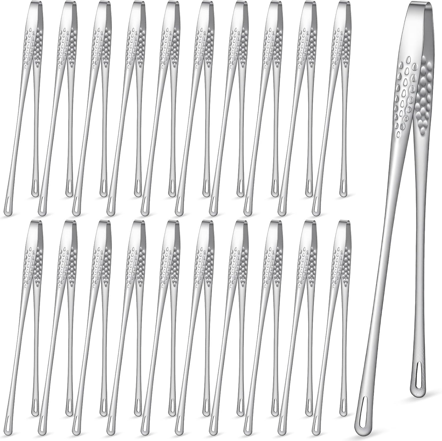 20 Pcs 11 Inches Stainless Steel Korean BBQ Grill Tongs, Kitchen ...
