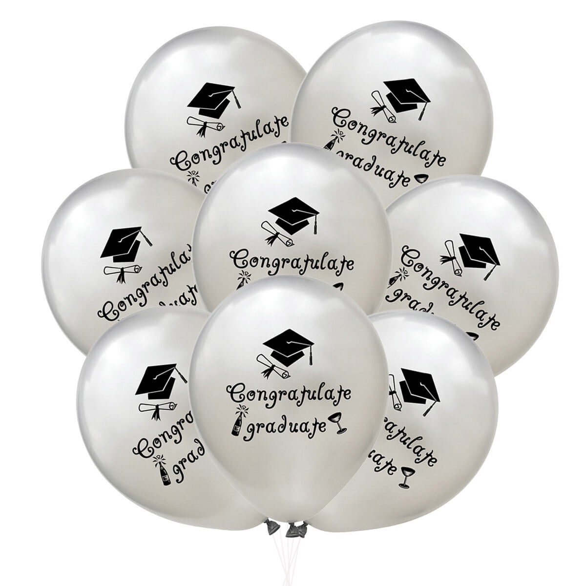 20 Pcs 12 Inch Party Balloons Congratulate Graduate Letter Ballons ...