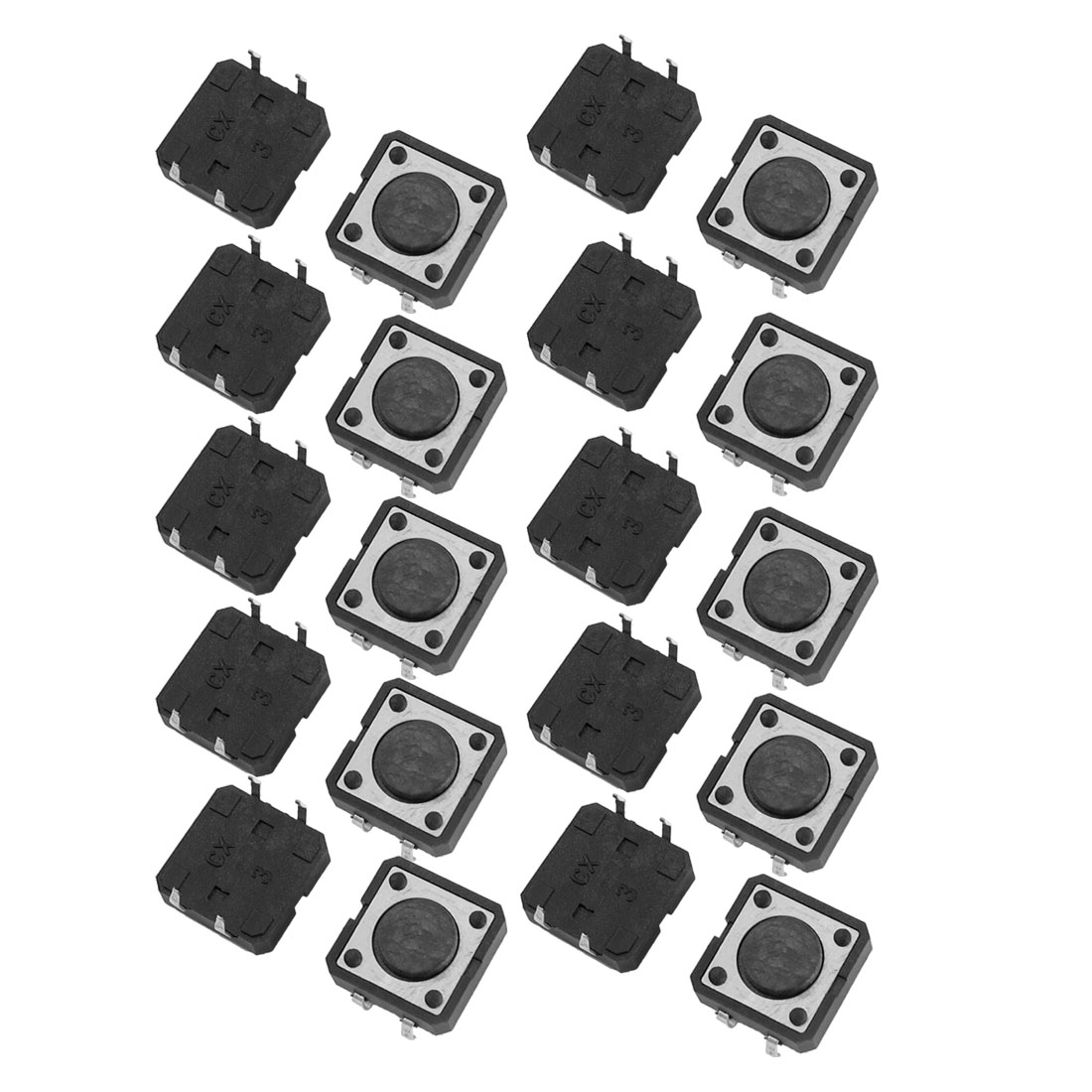 20 Pcs 12x12x4.3mm PCB Momentary Tact Push Button Switch 4 Pin DIP ...