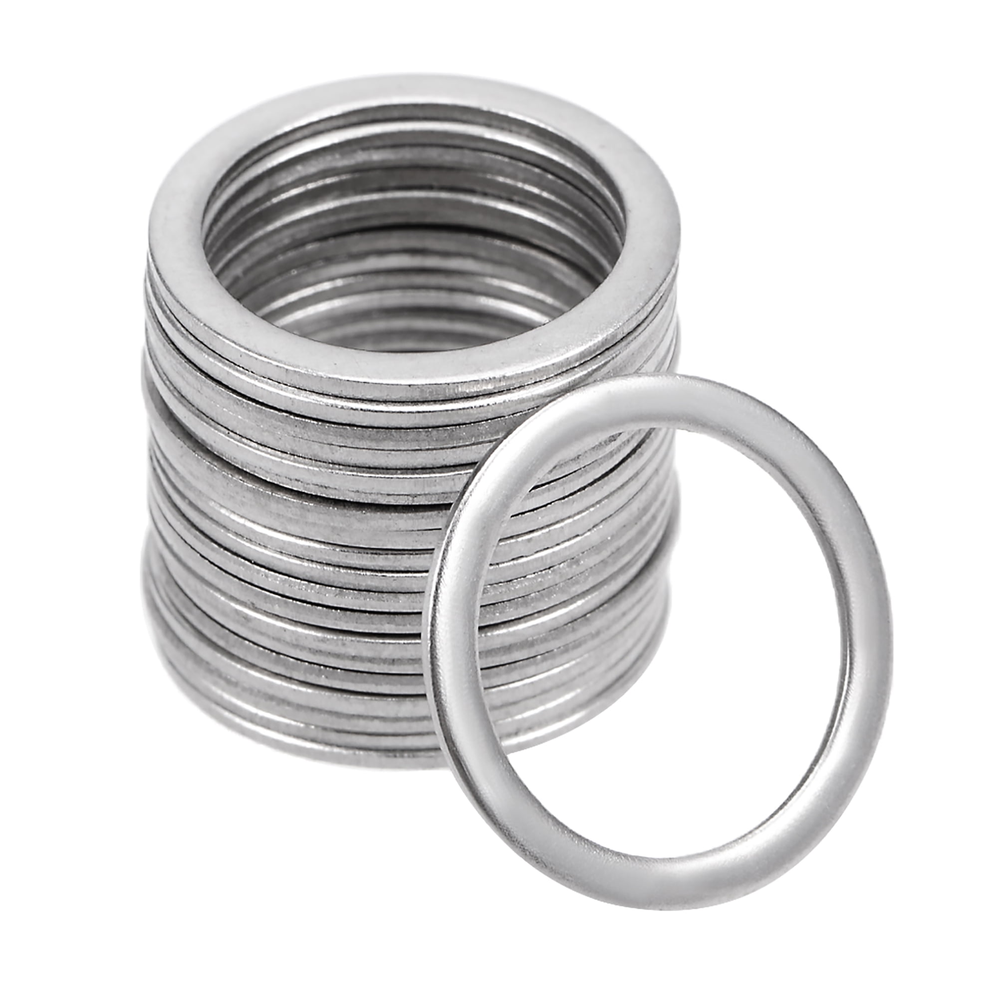 20 Pcs 13mm x 16mm x 0.8mm 304 Stainless Steel Flat Washer for Screw ...