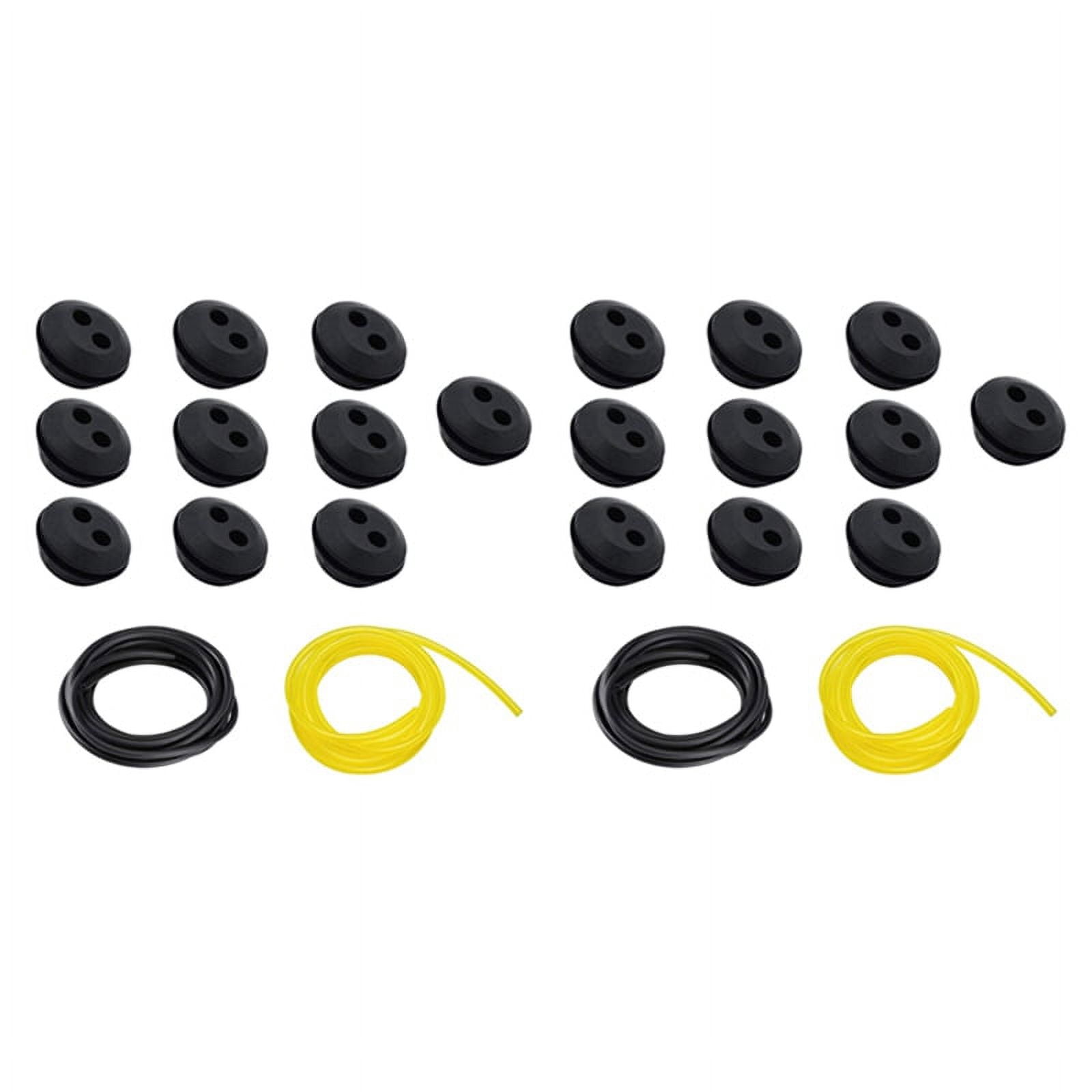 20 Pcs 2 Holes Tank Grommet Rubber with Line Pipe for Brush Cutter ...