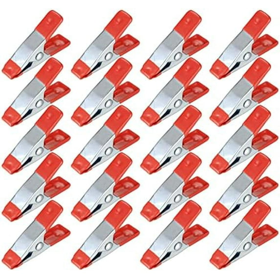 20 Pcs 2" inch Metal Spring Clamps, Heavy Duty Spring Metal Clips ...