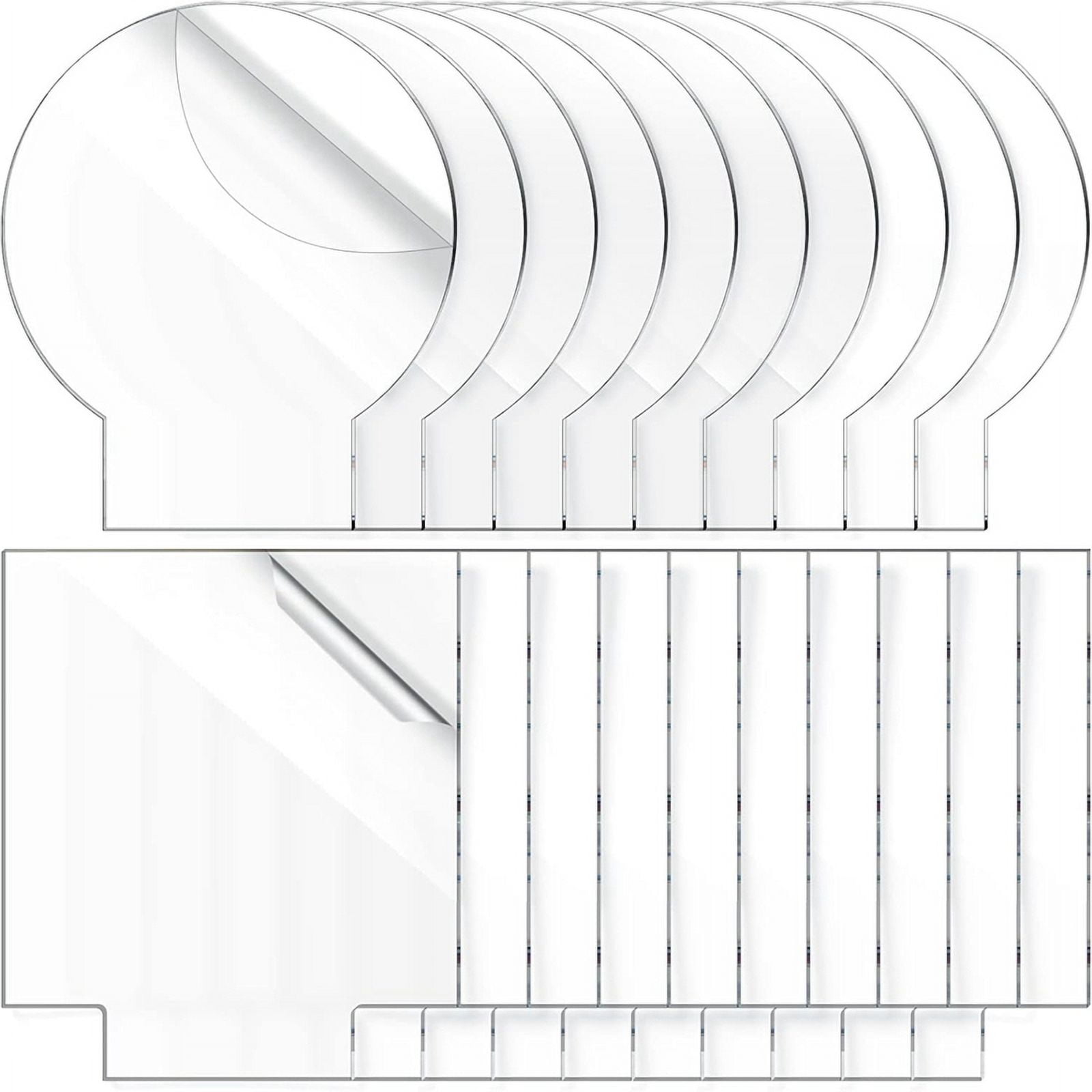 20 Pcs 2 mm Acrylic Blanks for Light Base Plastic Cast Clear Acrylic ...