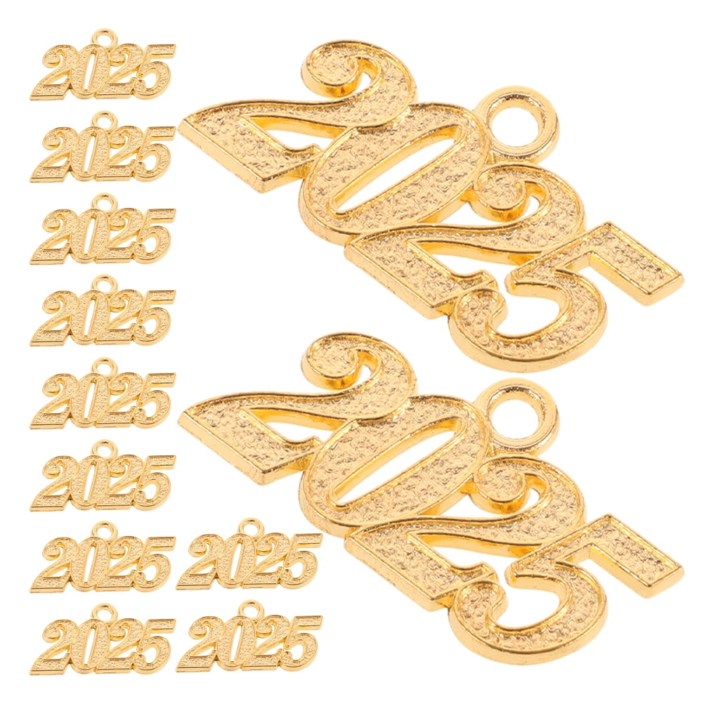 20 Pcs 2025 Pendant Charms for Bracelet Making DIY 2025 Graduation ...