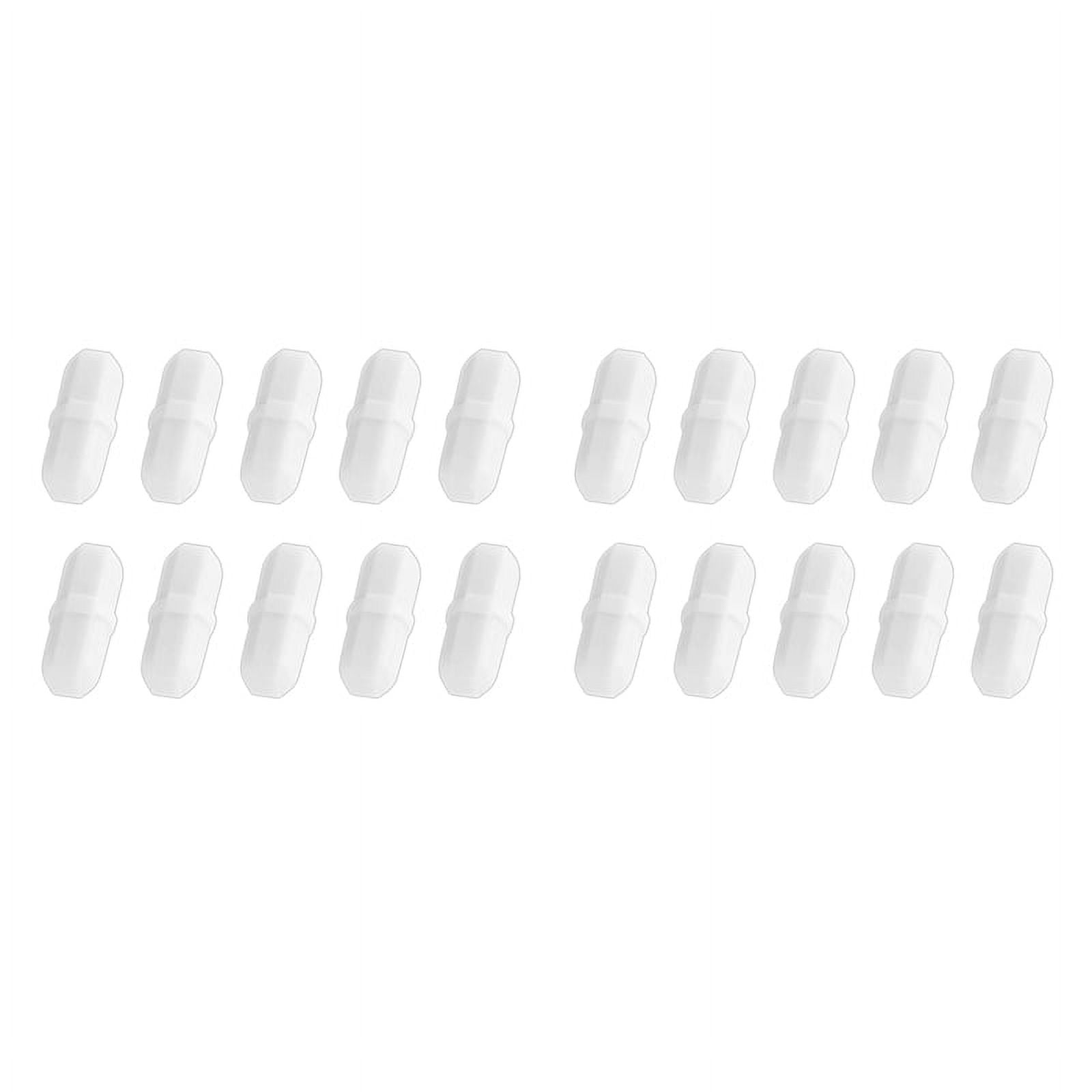 20 Pcs 20mm/0.8 Inch Magnetic Stirrer Mixer Stir Bar Laboratory Bar ...
