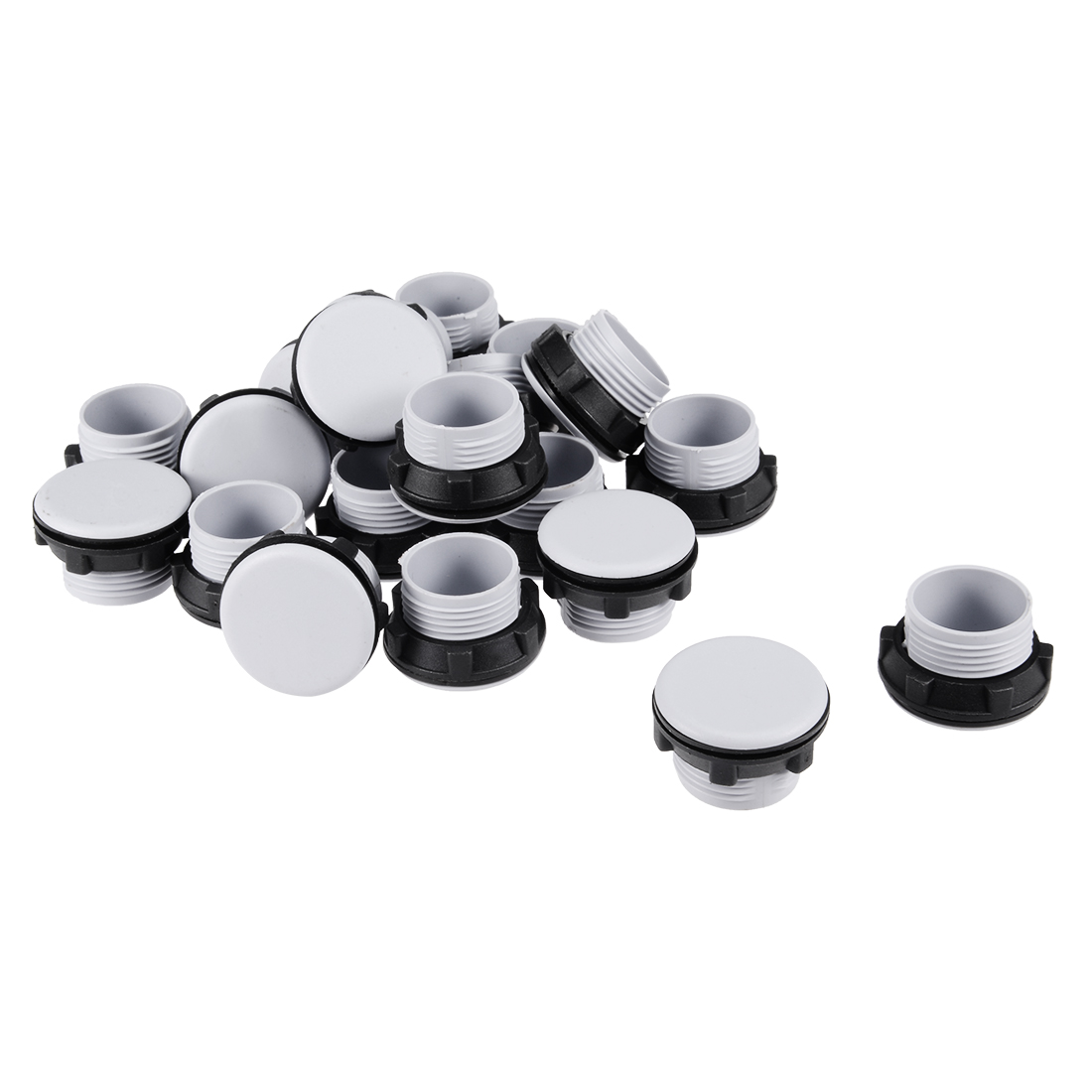 20 Pcs 22mm Gray Plastic Push Button Switch Hole Panel Plug - Walmart.com