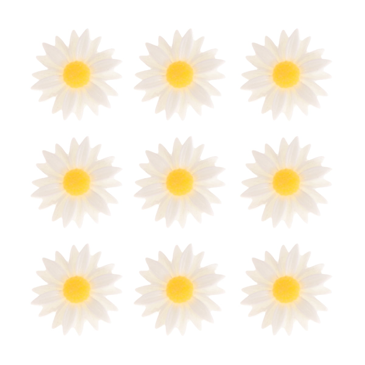 Howooi 20 Pcs 22mm Plastic Artificial Flowers DIY Daisy Crafts Art ...