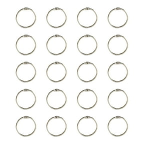 SEIWEI 10Pcs Metal Book Rings Notebook Loose-Leaf Ring for Word Card ...