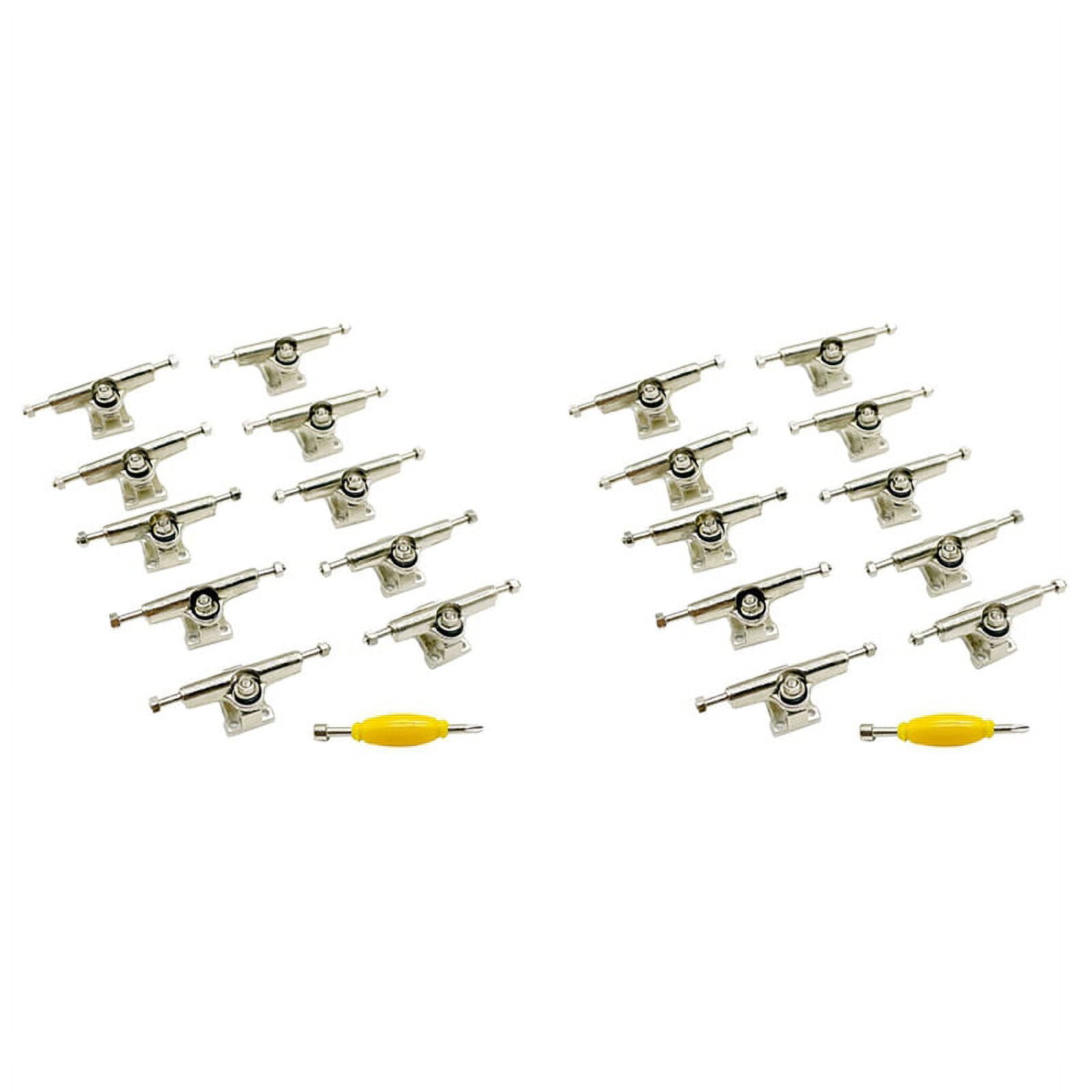 20 Pcs 29mm Fingerboard Trucks Finger Skateboard Deck with Nuts with ...