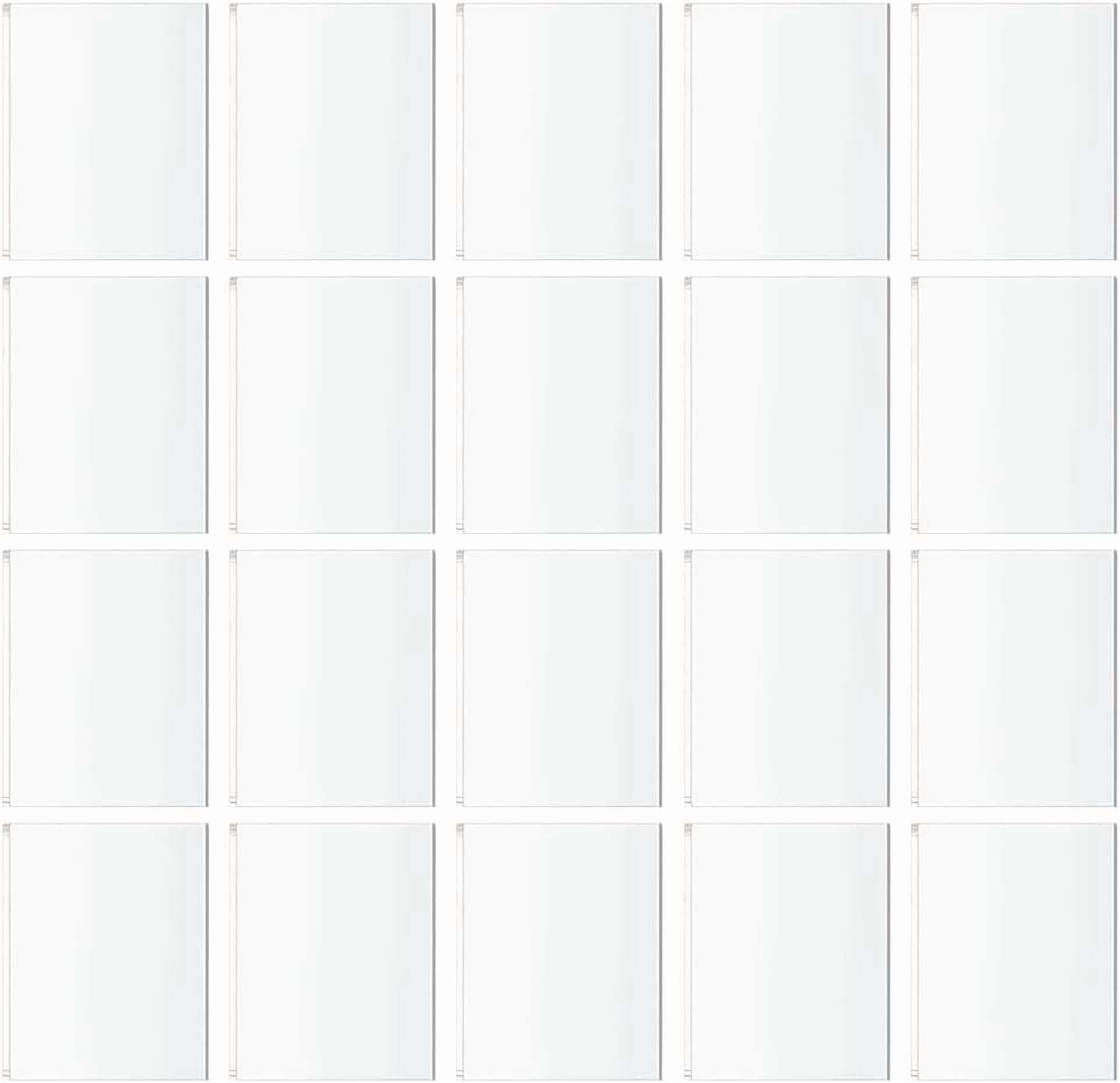 20 Pcs 2x2Inch Clear Square Bases Acrylic Model Bases Rectangular ...