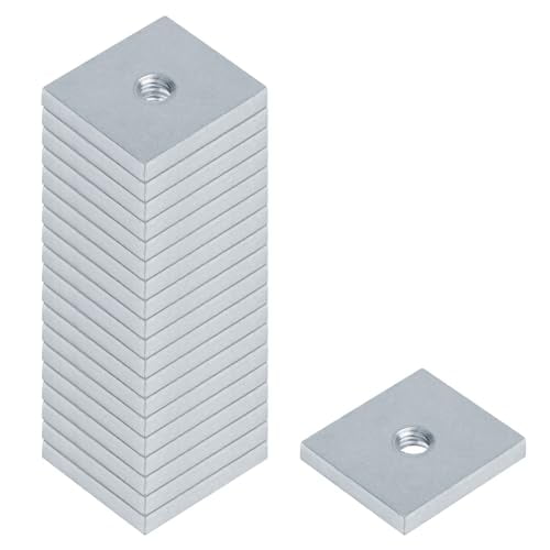 20 Pcs 3/8"-16 Tapped Hole Heavy Duty Square Plate Channel Washer for 1 ...