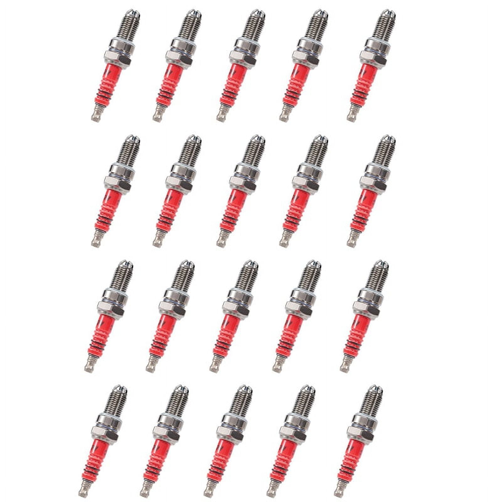 20 Pcs 3-Electrode Spark Plug D8TC for 125Cc 150Cc 200Cc 250Cc Scooter ...