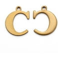 20 Pcs 304 Stainless Steel Alphabet Charms Bronze Pendant Jewel Letter ...