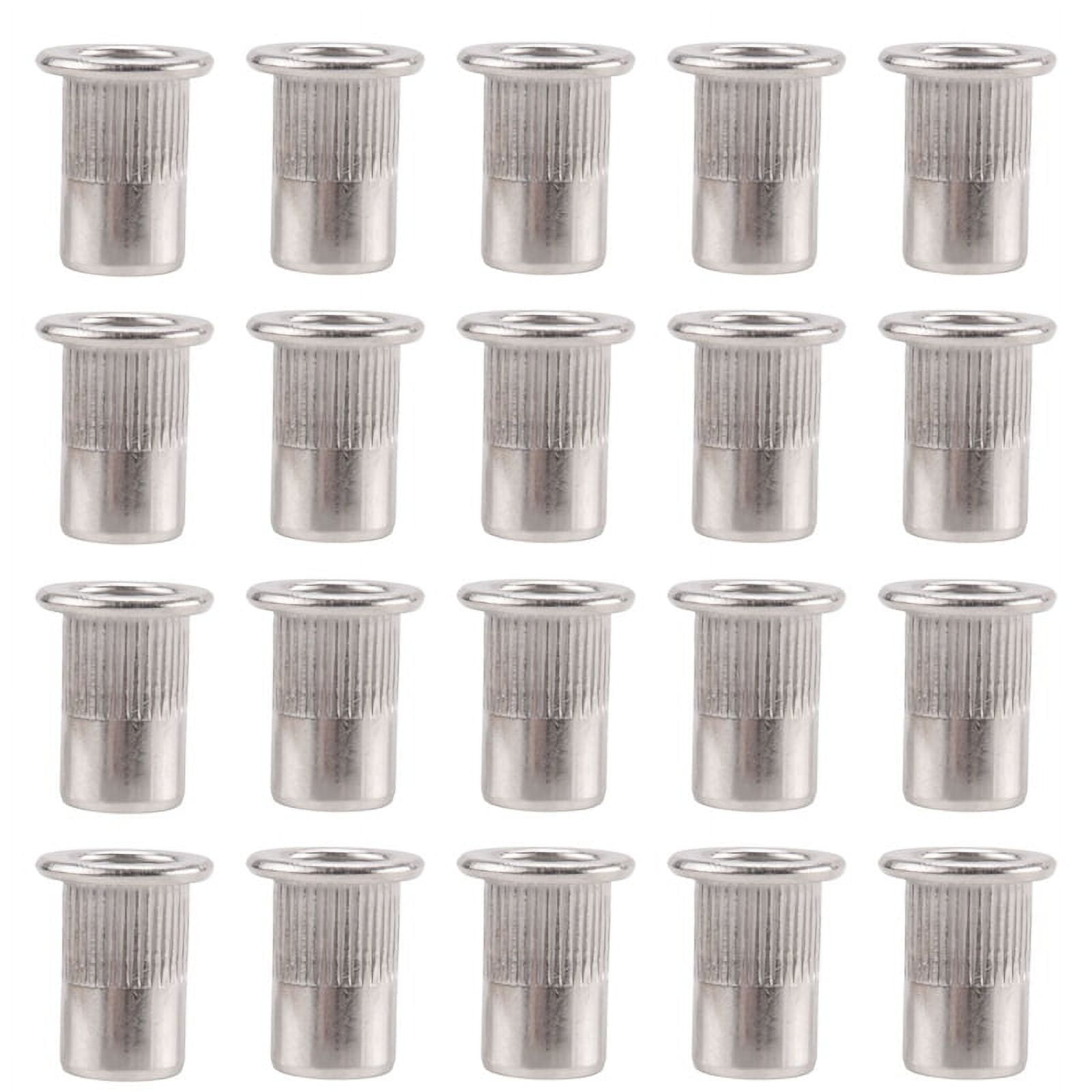 20 Pcs 304 Stainless Steel Rivet Nut Rivnut Insert Nutsert M6x15mm ...