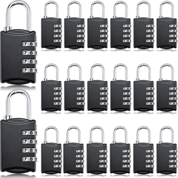20 Pcs 4 Digit Combination Lock Small Combo Luggage Number Locks ...