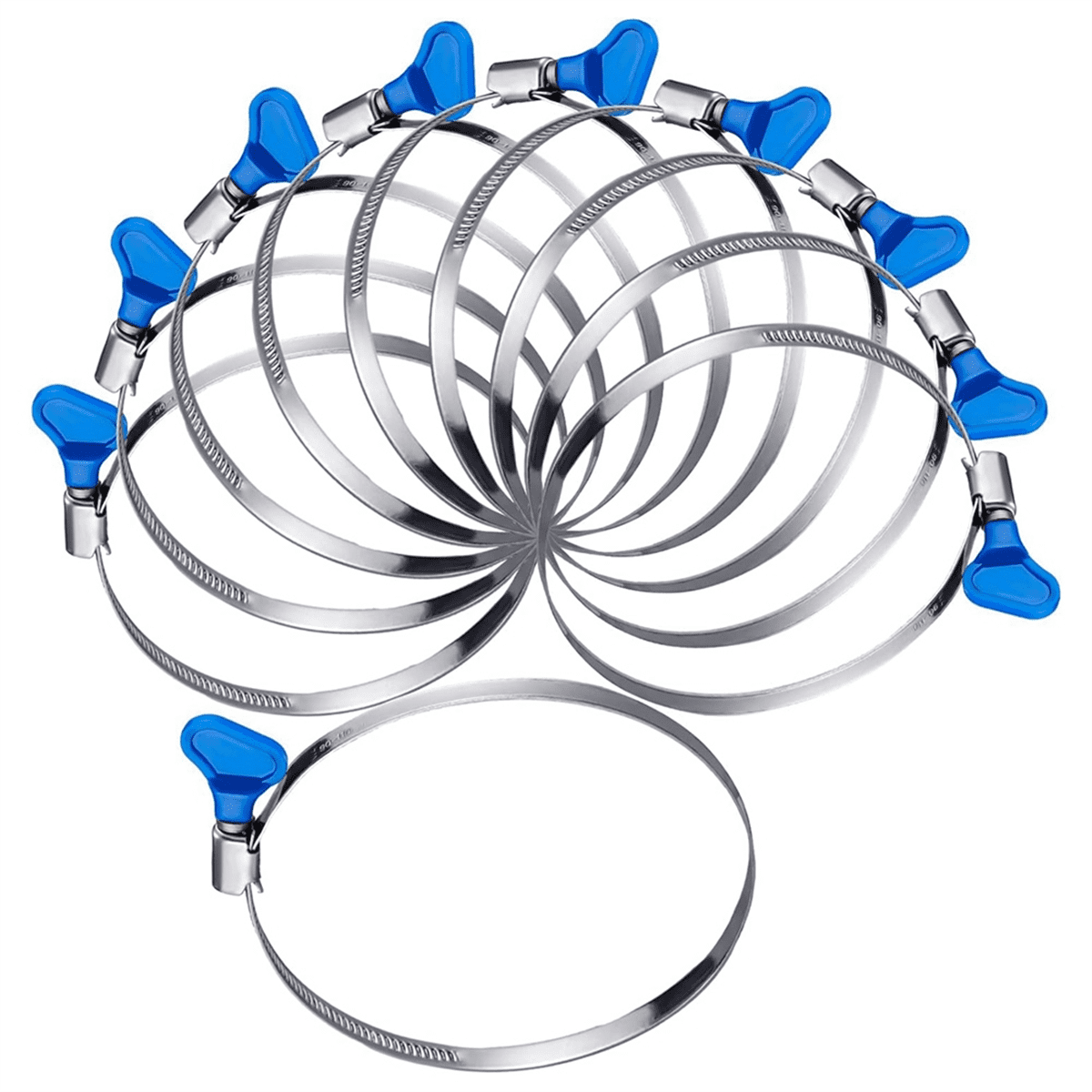 20 Pcs 4 Inch Key Hose Clamp Thumb Screw Key Adjustable Pipe Clamp ...