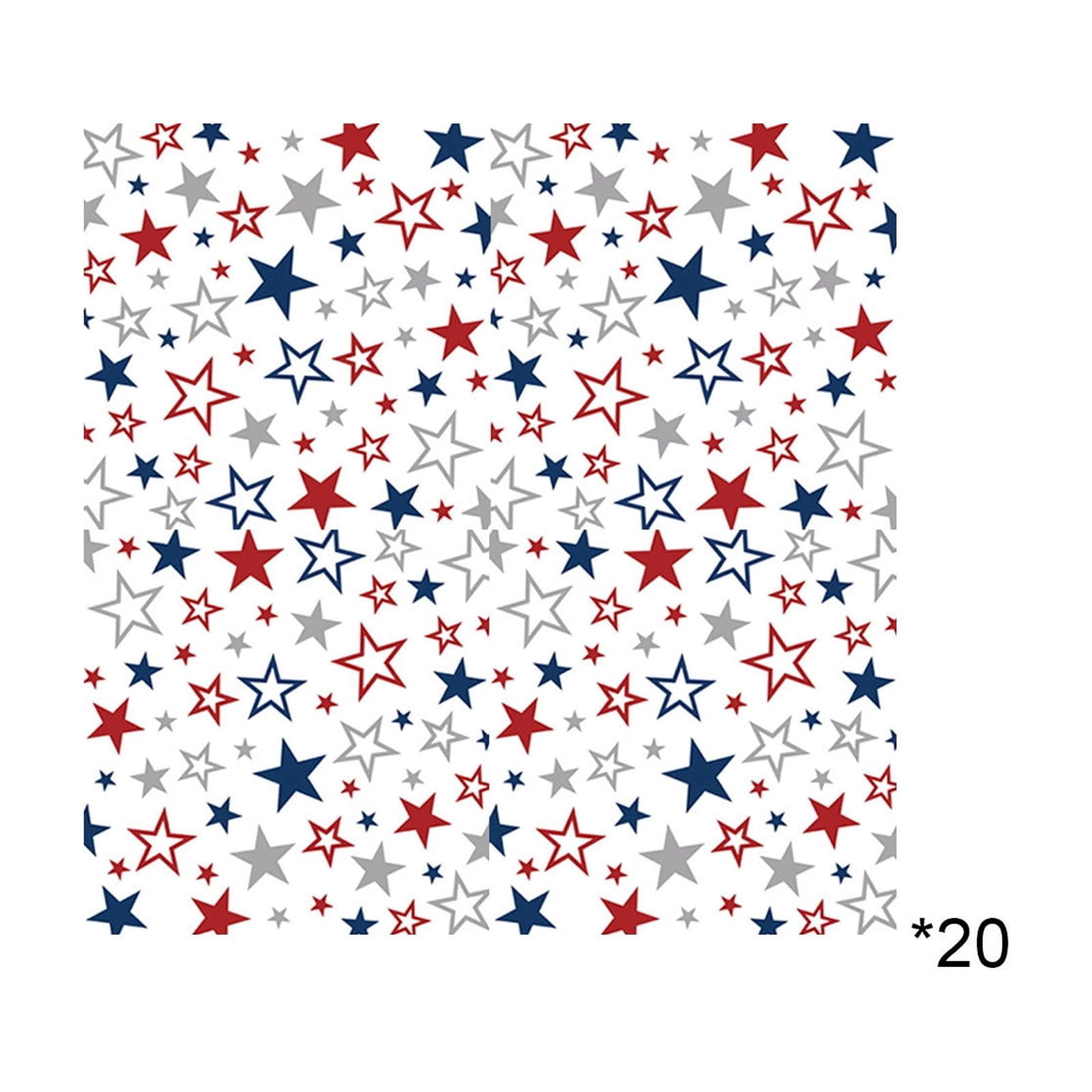 20 Pcs 4th of July Party Napkins B, Independence Day USA Patriotic ...