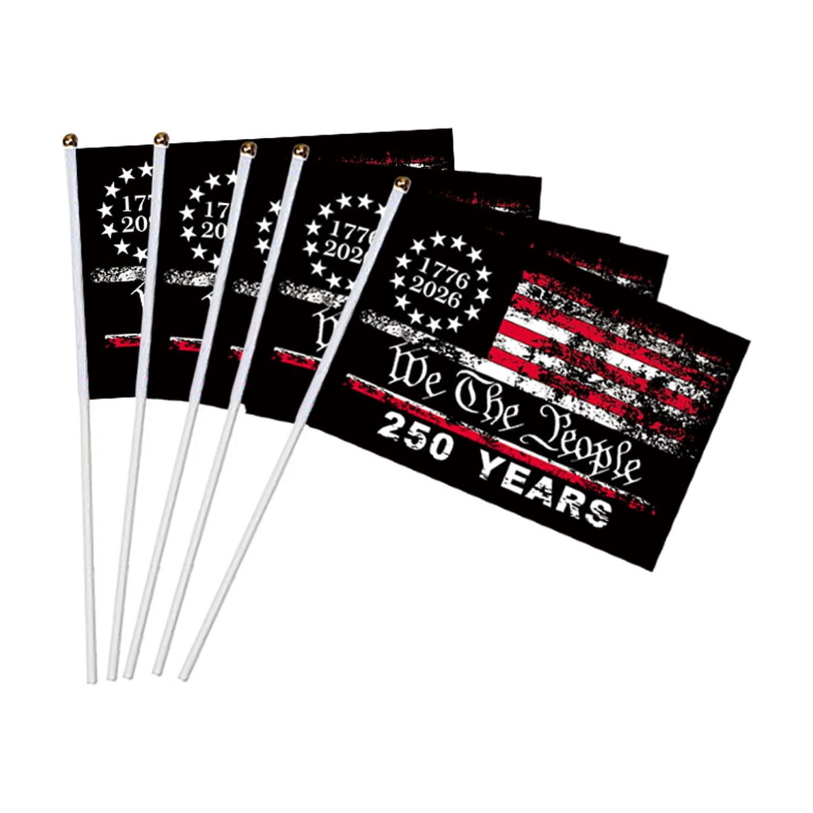 20 Pcs 4th of July Stick Flags Hand Waving Flags E,Independence Day ...