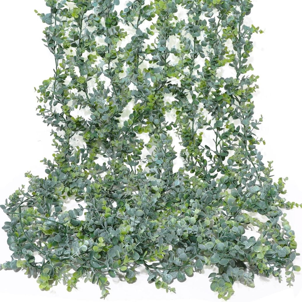 20 Pcs 5.9ft Artificial Eucalyptus Garland Greenery Eucalyptus Leaves ...
