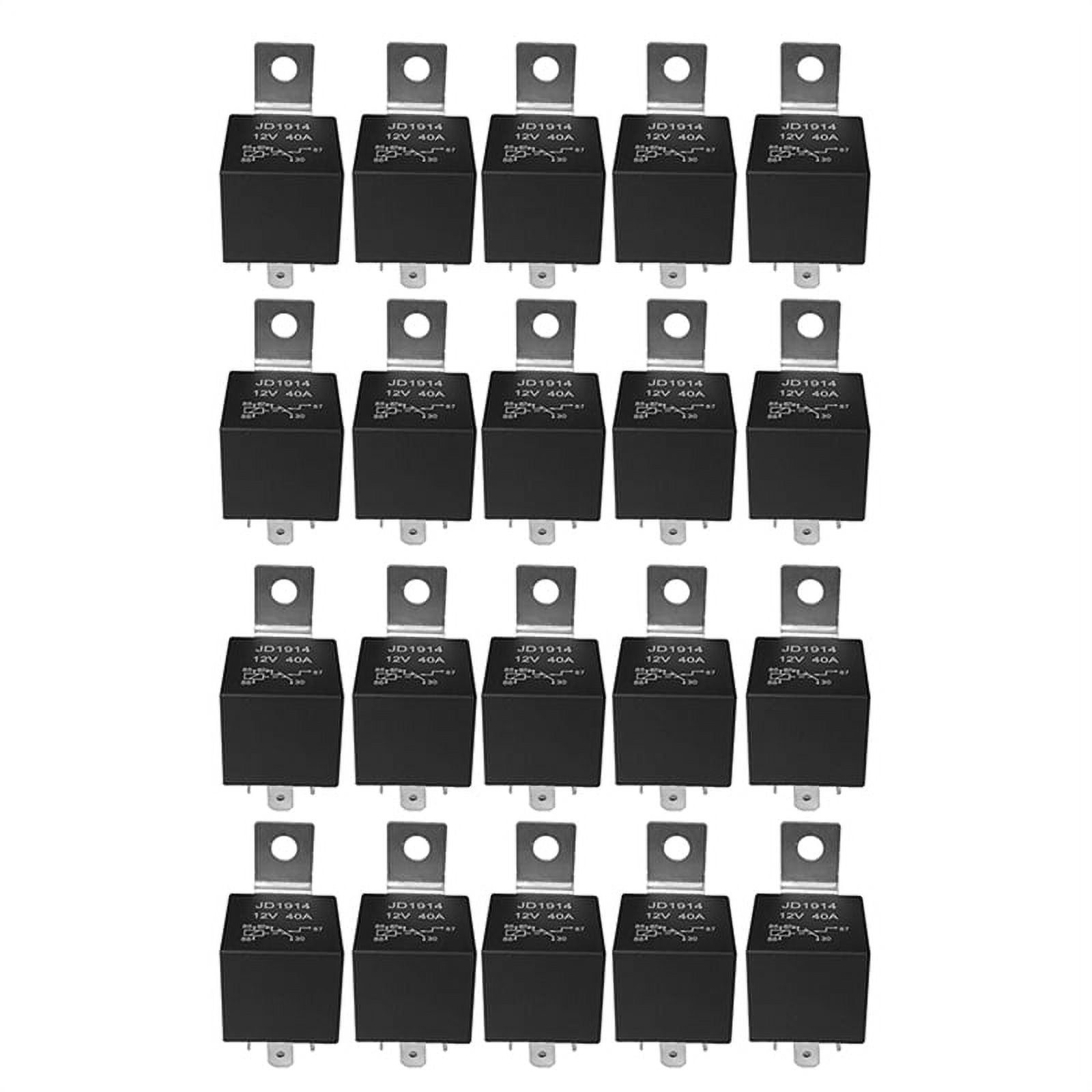 20 Pcs 5 Pin 12V Relay Switch (SPDT) (30/40 Amp) 12 Volt Automotive for ...
