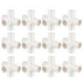 20 Pcs 5 Ways Adapter Pipeline Connectors Water- Joints (White 5 ...