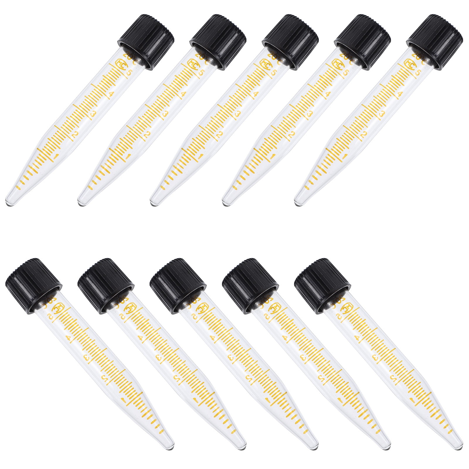 Qiysamall 20 Pcs 5ml Micro Centrifuge Test Tubes Sample Bottles ...
