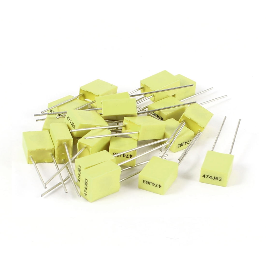 20 Pcs 5mm Pitch 63V 0.47uF 470NF 5% Tolerance Radial Correction ...