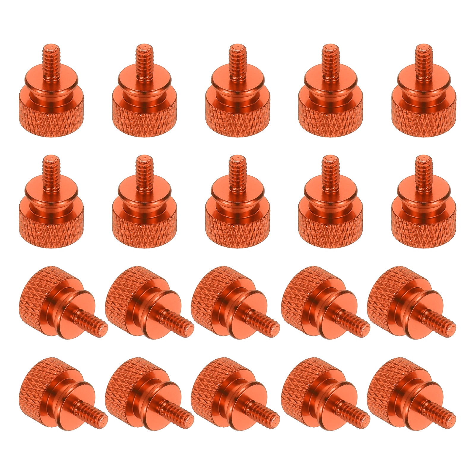 20 Pcs #6-32 Knurled Thumb Screw Computer Case Threaded Hand Tighten ...
