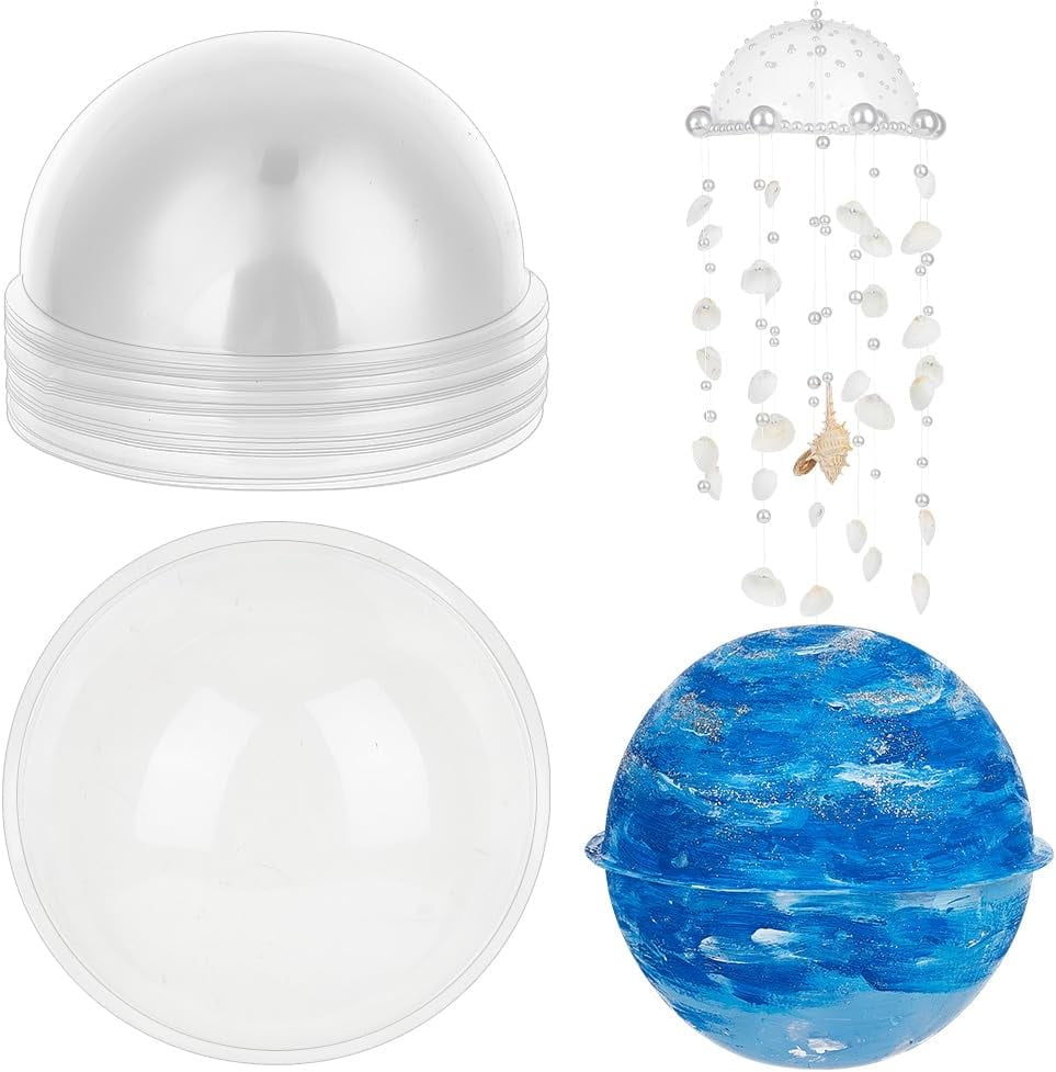 20 Pcs 6 inch Half Ball Clear Candy Dome PVC Half Ball Domes Candy ...