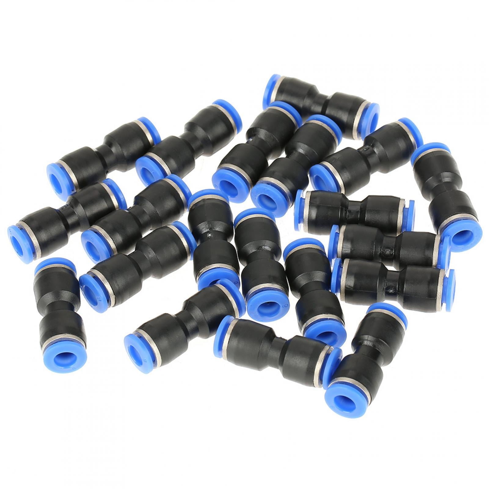20 Pcs 6mm Tube OD 1/4'' Quick Connect Air Fittings & Hose Quick ...
