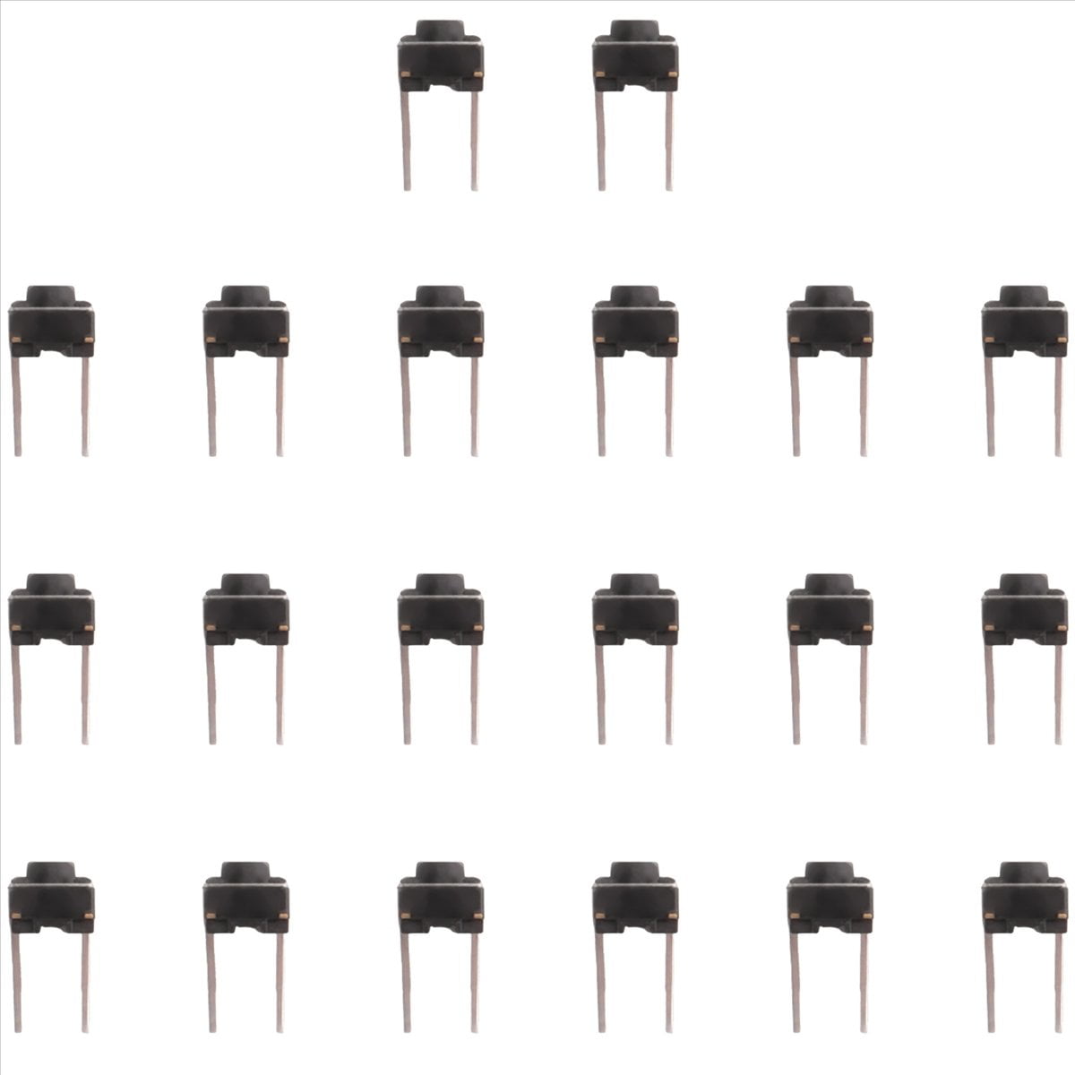 20 Pcs 6x6x5mm Momentary Tactile Tact Push Button Switch 2 Pin DIP ...